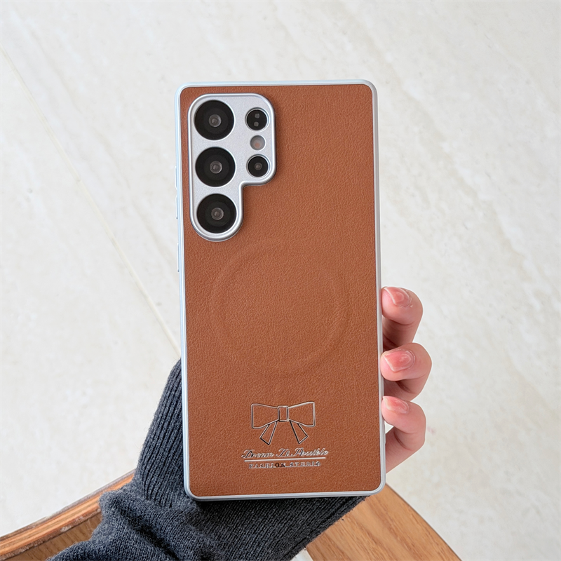 Чехол Для Samsung Galaxy S25 Ultra / Самсунг Галакси S25 Ультра, soft touch, накладка, искусственная кожа, поликарбонат (PC), защита камеры, ударопрочный, усиленные углы, Samsung, Samsung Galaxy S25 Ultra