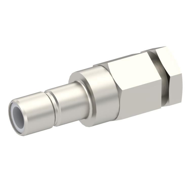 Китайский аналог(замена):2001-7551-002 Прямой гнездовой разъем SMB, зажимного типа для кабеля 250 S, никель