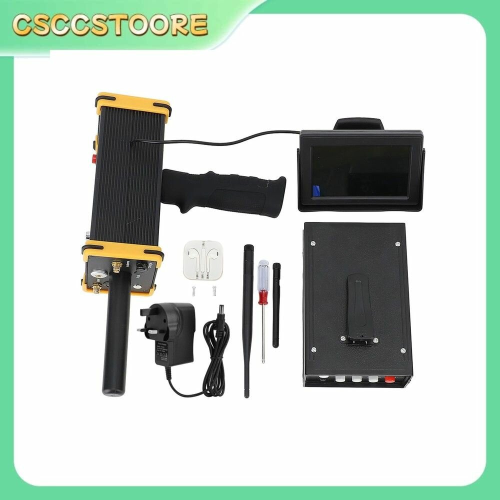 Металлоискатель, глубина 15 м, дальность 1000 м, с дисплеем, для золота, серебра, меди, UK 100-240 В