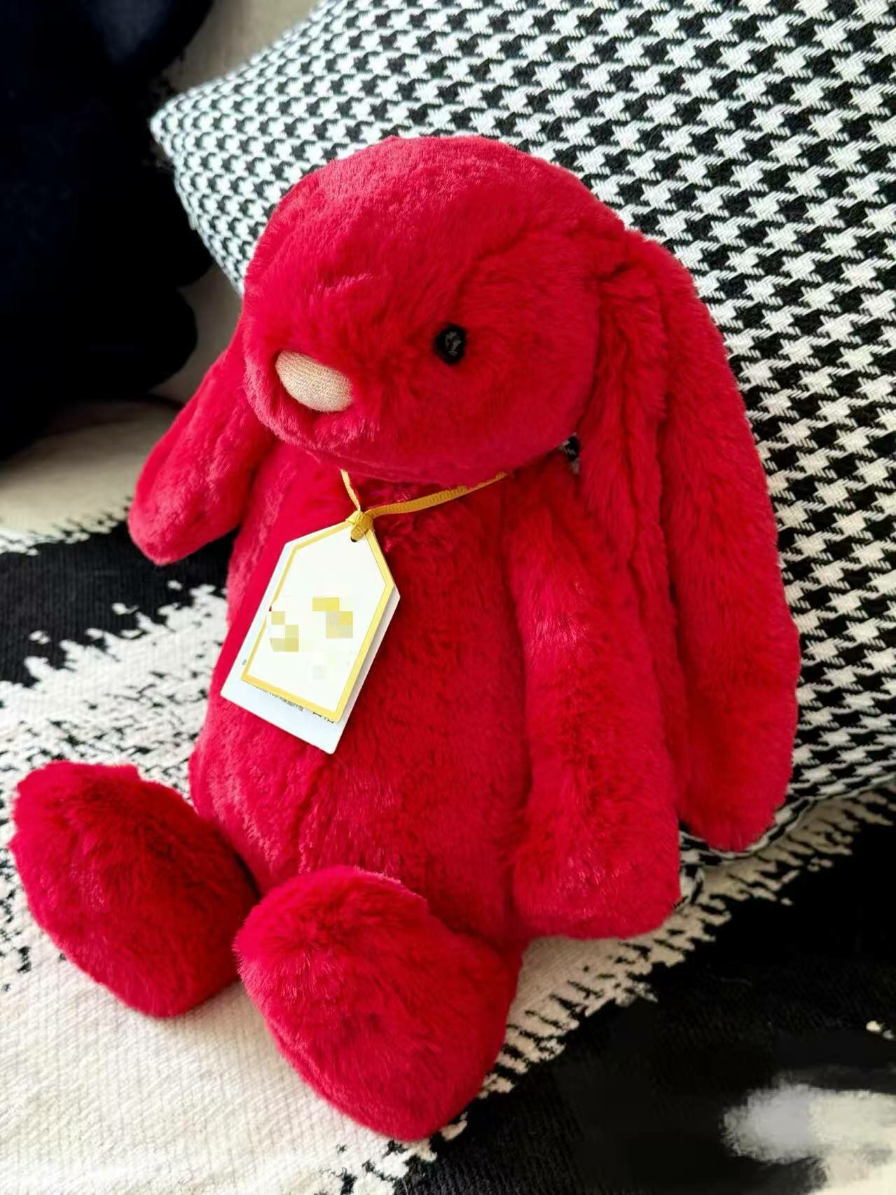 Креативная комфортная кукла JC White Pink Bonnie Rabbit с цветочными ушками, милый плюшевый кролик Bonnie, оптовая продажа