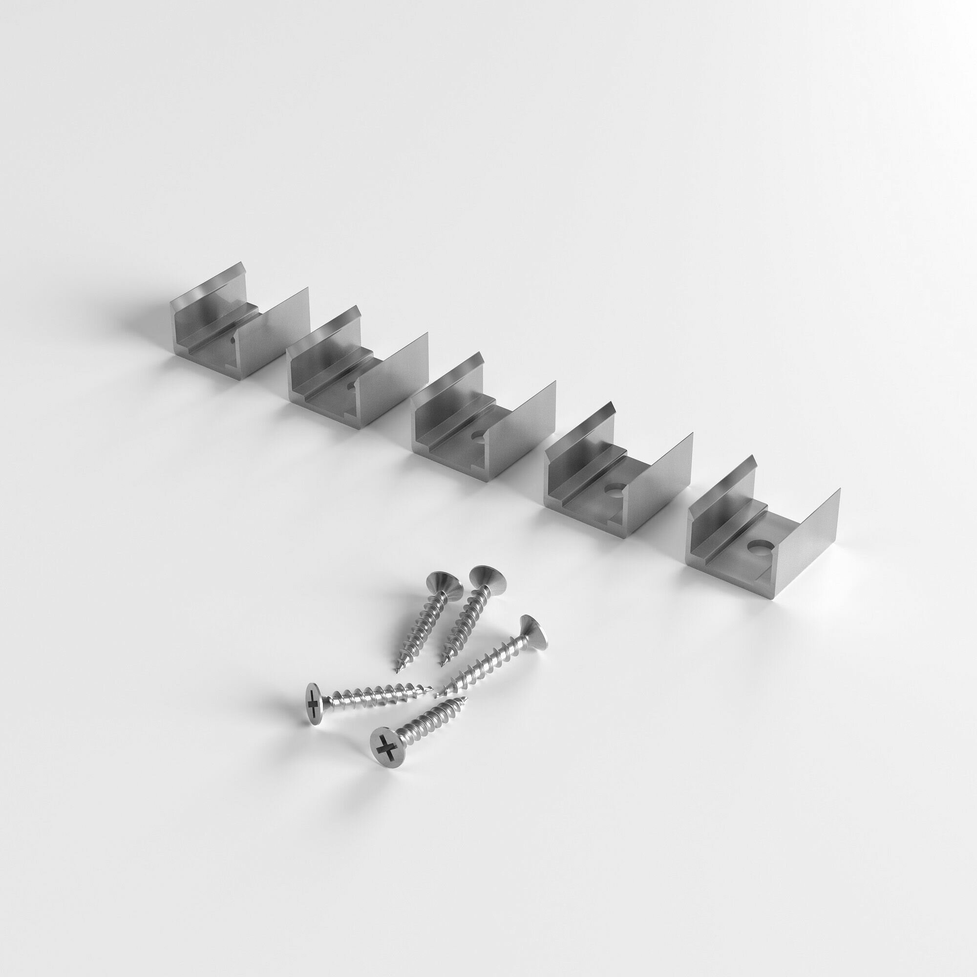 Клипса монтажная для силиконового профиля Elektrostandard Clip LL-2-ALP027, комплект - 5 штук