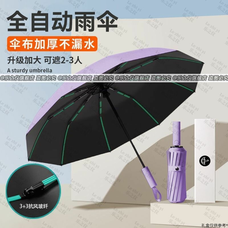 228-Костяной полностью автоматический зонт для мужчин, большой усиленный складной зонт двойного назначения для женщин, защита от солнца и дождя, садовое украшение