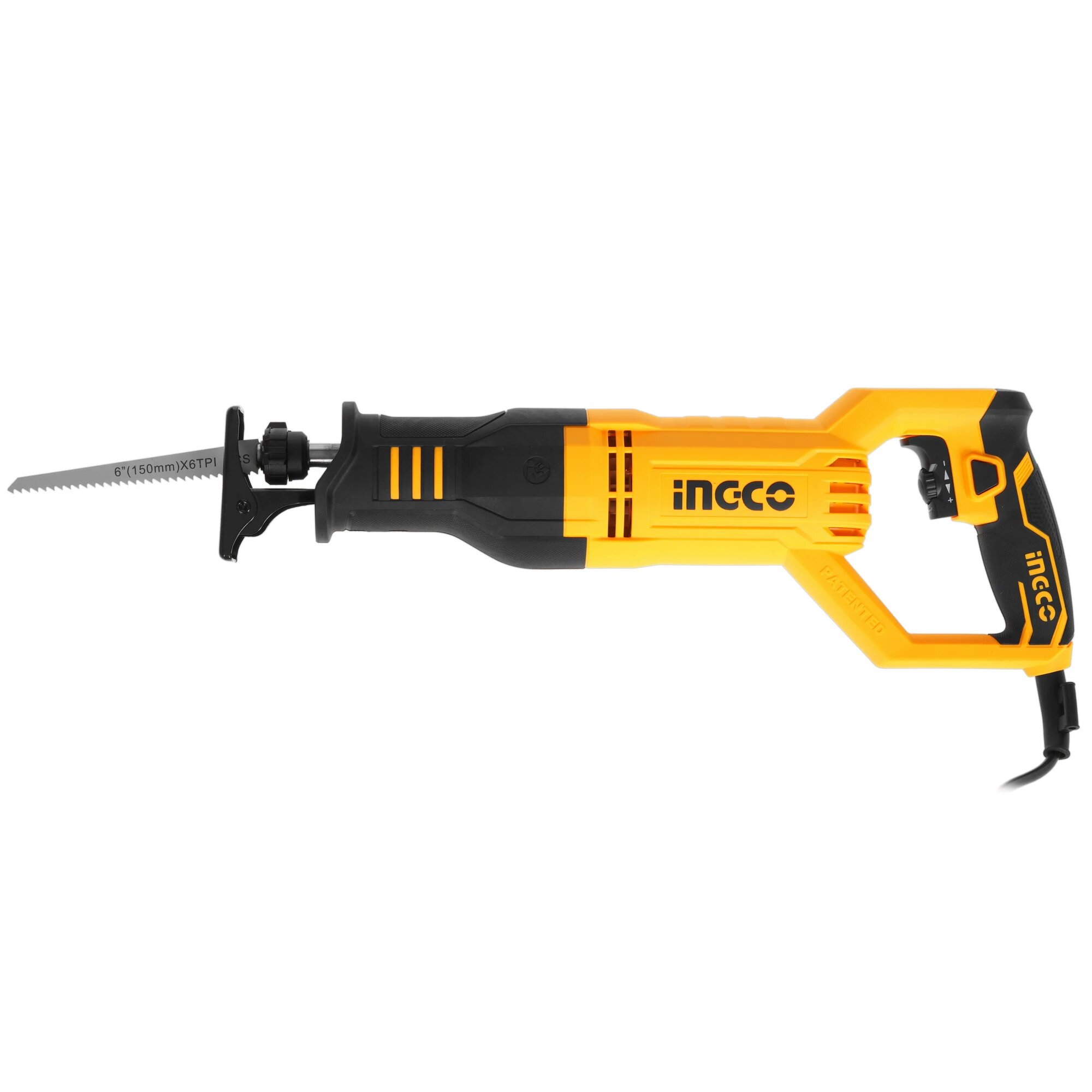 Пила сабельная электрическая INGCO RS8008 желтый/черный, 750 Вт