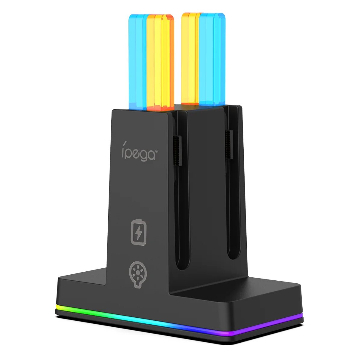 Зарядная док-станция для Nintendo Switch 2 Joy Pad, PG-SW2085 Магнитная подставка для зарядного устройства Joy Con 4-в-1 с базой RGB и светодиодным индикатором,