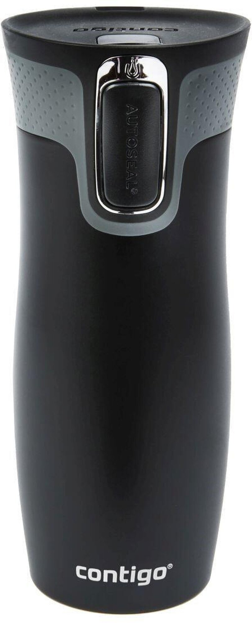 Decathlon Термокружка Contigo West Loop 2.0 470 мл, из нержавеющей стали, черная