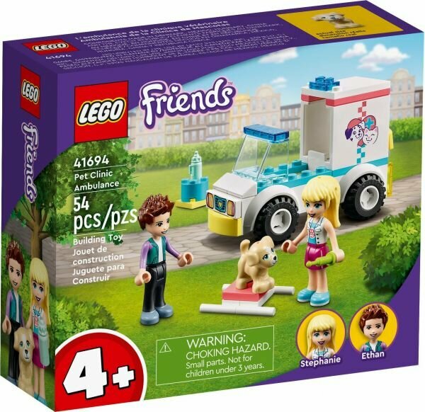 Lego 41694 Friends Скорая помощь клиники для домашних животных