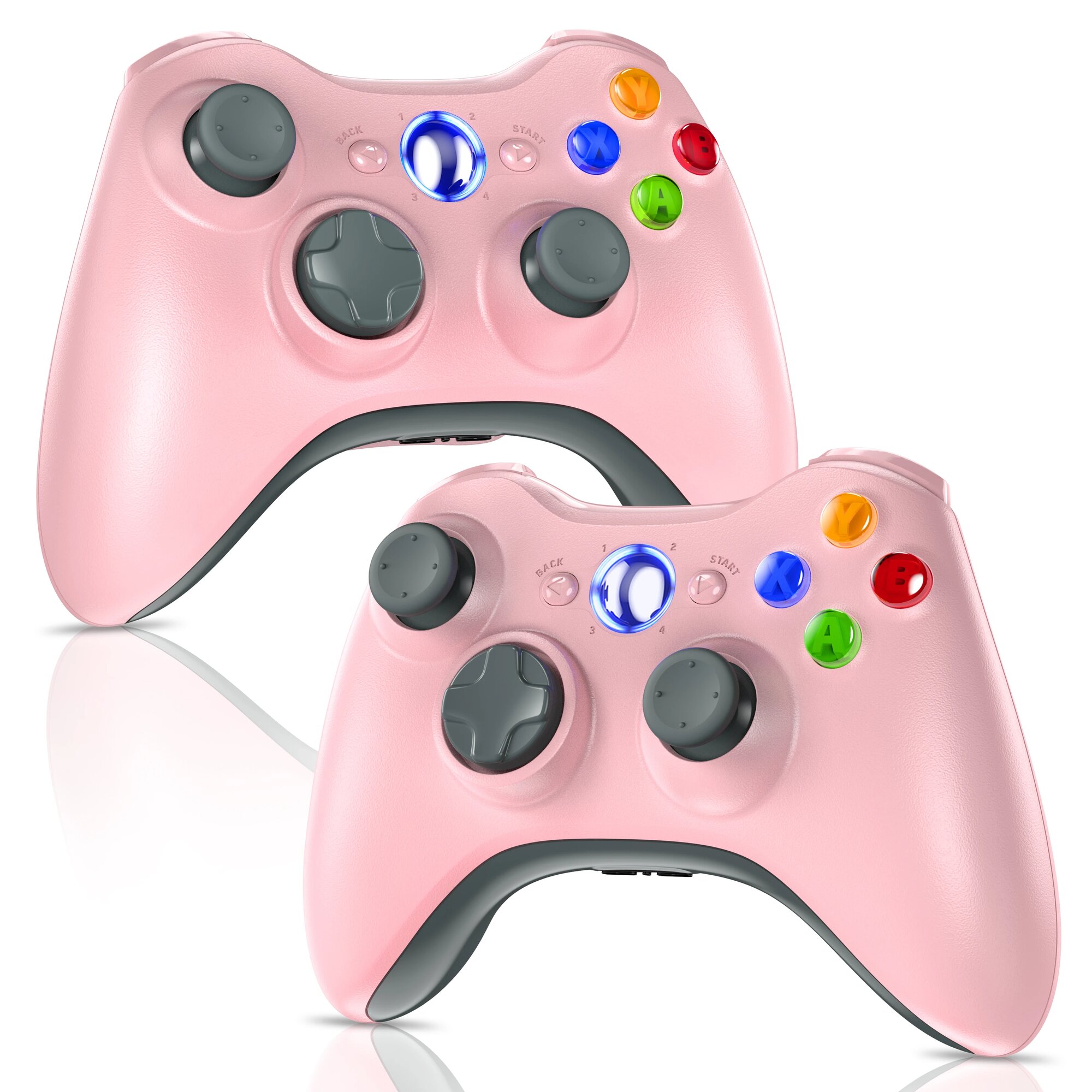 2,4G игровой контроллер для Xbox 360, беспроводной контроллер Xbox 360/тонкий/элитный/вининоу/ПК, геймпад для видеоигр, 6-осевой джойстик, двойная вибрация