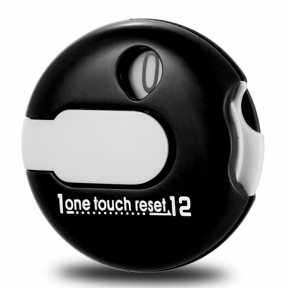 Счётчик ударов для гольфа Малый счётчик очков Простое крепление Scorekeeper Гольф Счётчик с одним сбросом Материал ABS Цвета Белый-чёрный, Чёрный-белый, Чёрный-розовый, Белый-розовый Диаметр 3 см Вес 3 г Пакет вес 4 г Пакет размер 3.2*3.2*0.6 см 1 шт.