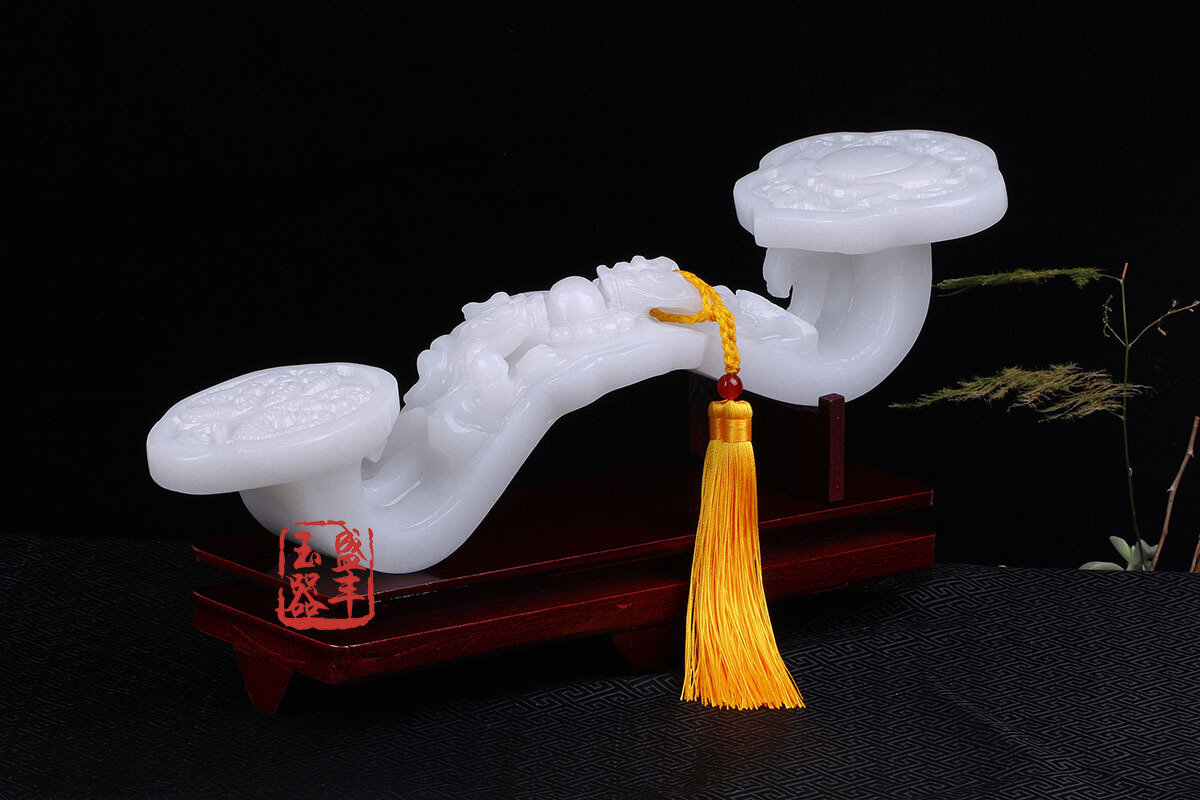 Натуральный афганский белый нефритовый пиксиу руйи орнамент для дома и офиса, декоративный подарок из нефрита