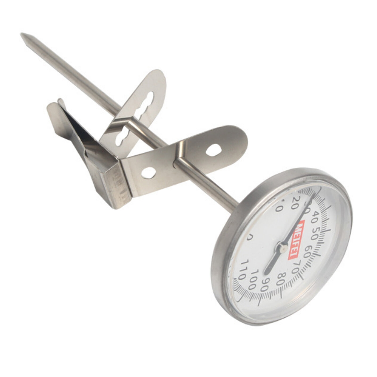 Термометр для кофе быстрого отображения аналоговый циферблат -10~100℃ градусник циферблат SS зонд моментальный термометр для молока кофе шоколада напитков и питья черный маленький циферблат серебряный большой циферблат 31мм 44мм 125мм 124мм 152мм 132мм