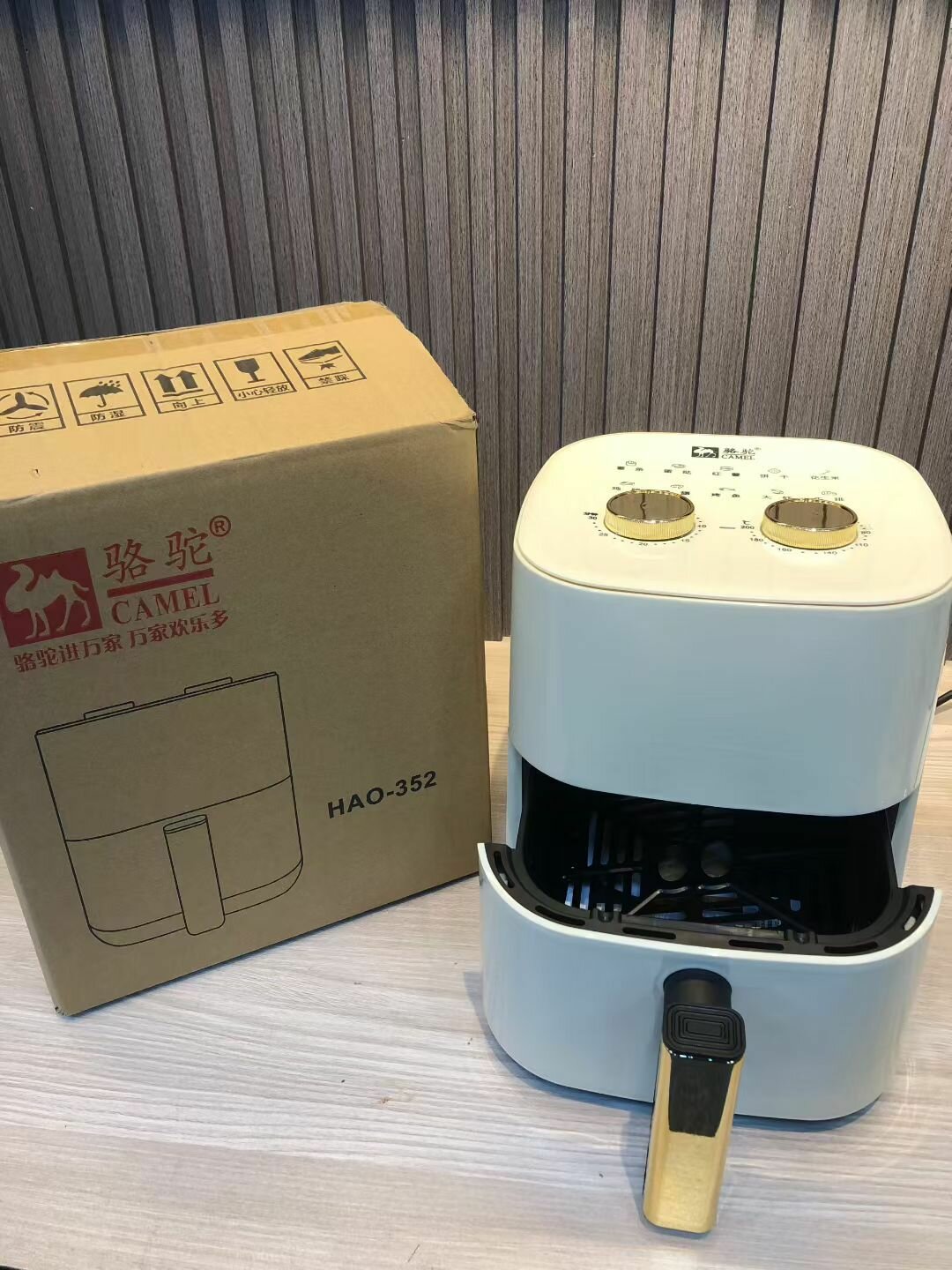 Аэрофритюрница Camel 4L для дома, новая, большая емкость, без масла, многофункциональная умная печь, интегрированная электрическая машина для картошки фри