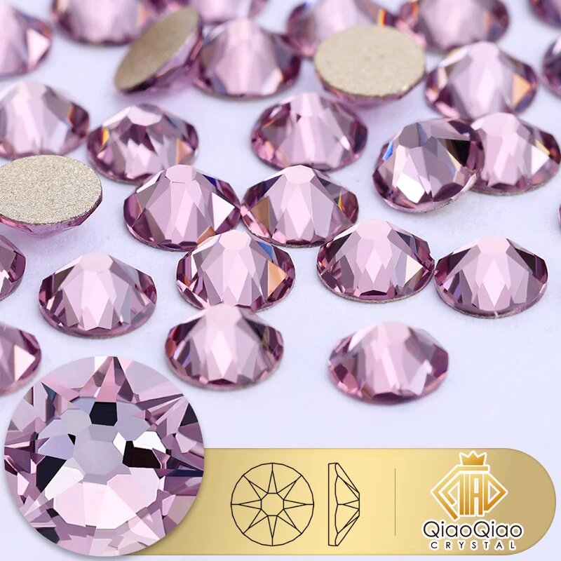 Стразы стеклянные QIAO Light Amethyst SS30 (288шт)