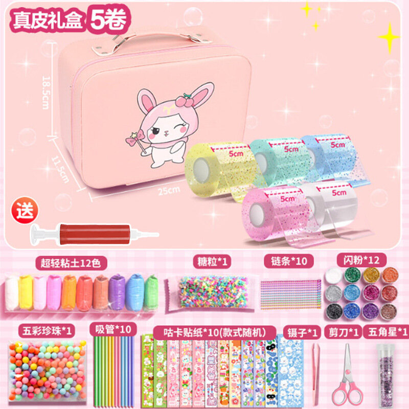 Набор нано-клея с блестками, игрушка для сжатия, нано-лента, пузырьковая лента, скрапбукинг, рукоделие, DIY, набор нано-двусторонней ленты оптом