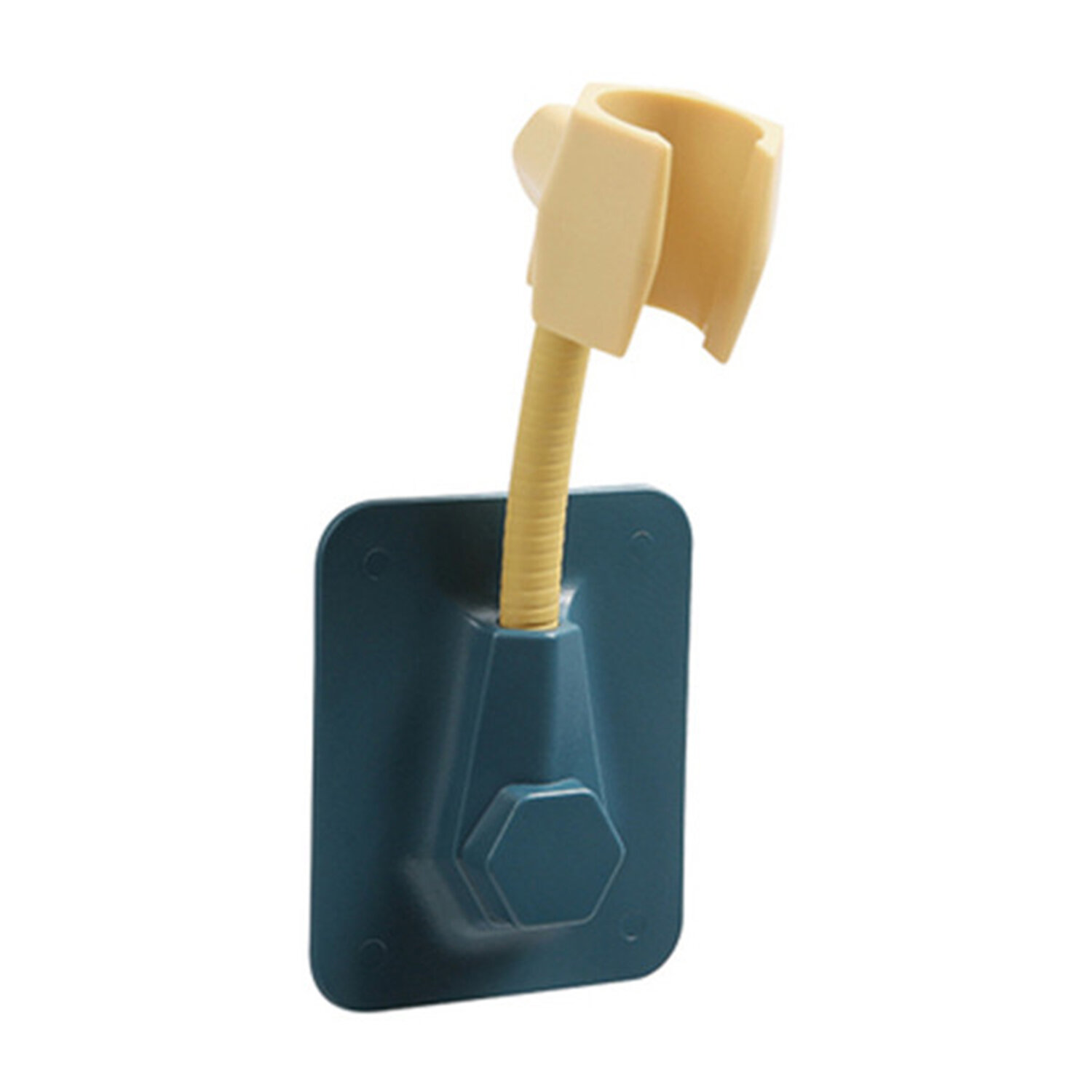 Держатель для душа 60° поворотный регулируемый самоклеющийся кронштейн для душа настенный подставка для ручного душа из нержавеющей стали замена для ванной ванны, материал PP нержавеющая сталь, цвет белый желтый черный, вес 65г, размер упаковки 6*4*14см,