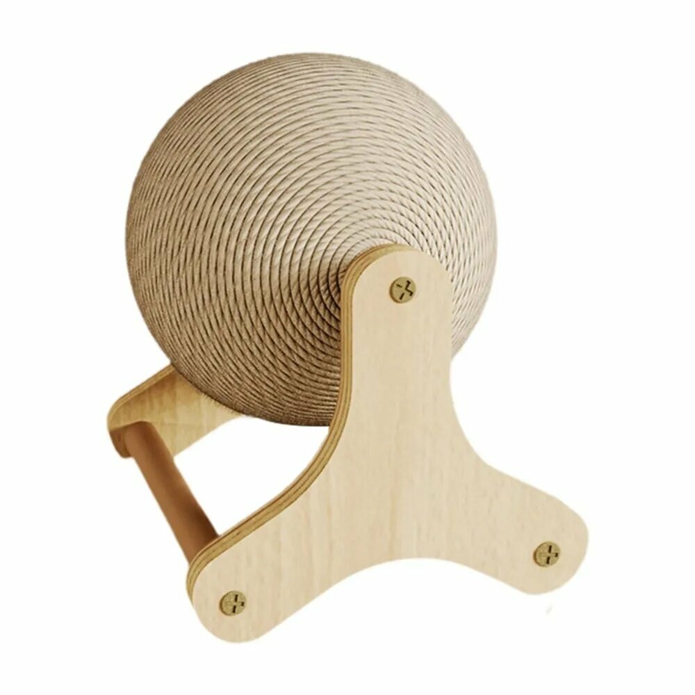 Игрушка-когтеточка для кроликов и мелких животных из сизаля и дерева, развивающая и интерактивная, для дома