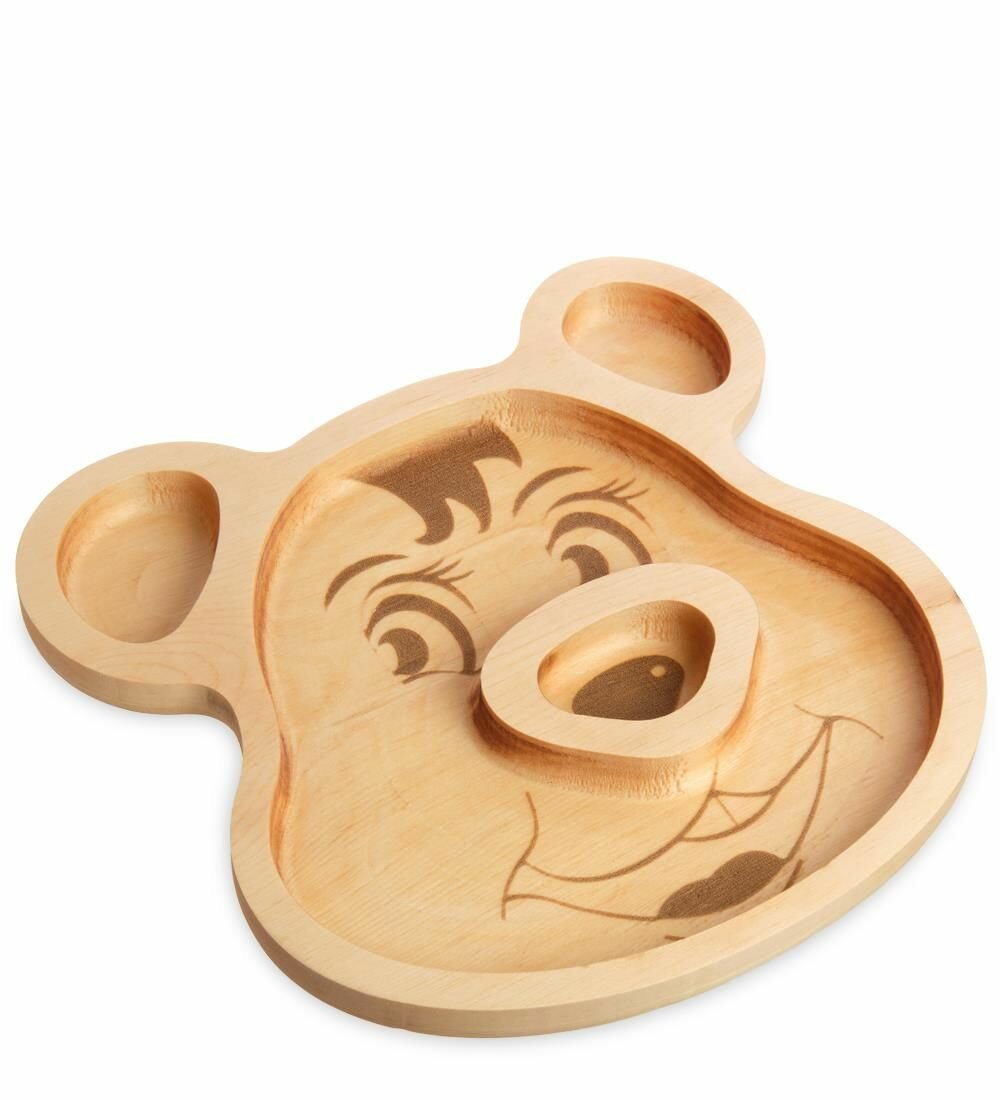 Менажница кедровая Мишка A2168952 Art Home, Дерево - Кедр