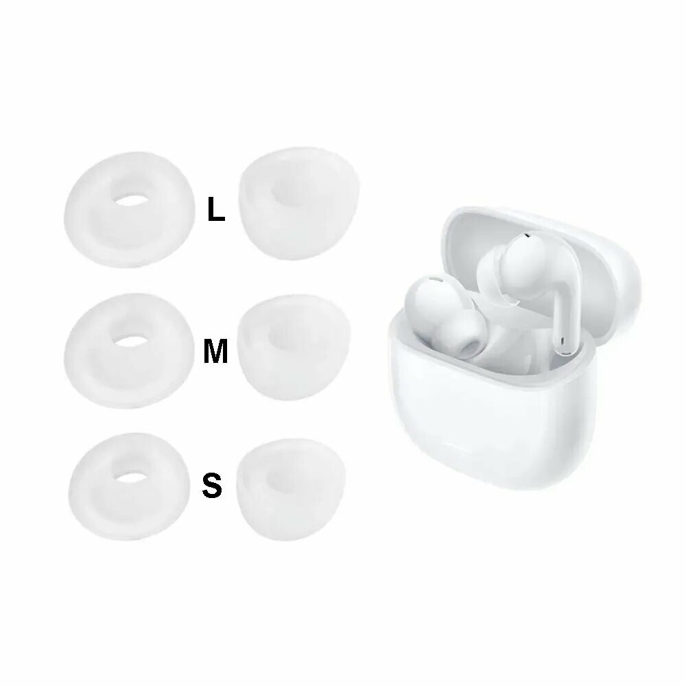 Амбушюры для наушников Xiaomi Redmi Buds 6 Lite (3 пары L/M/S)