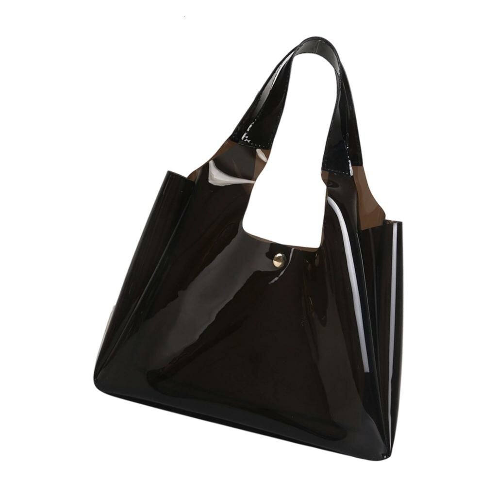 Прозрачный пакет из ПВХ-пластика-черный