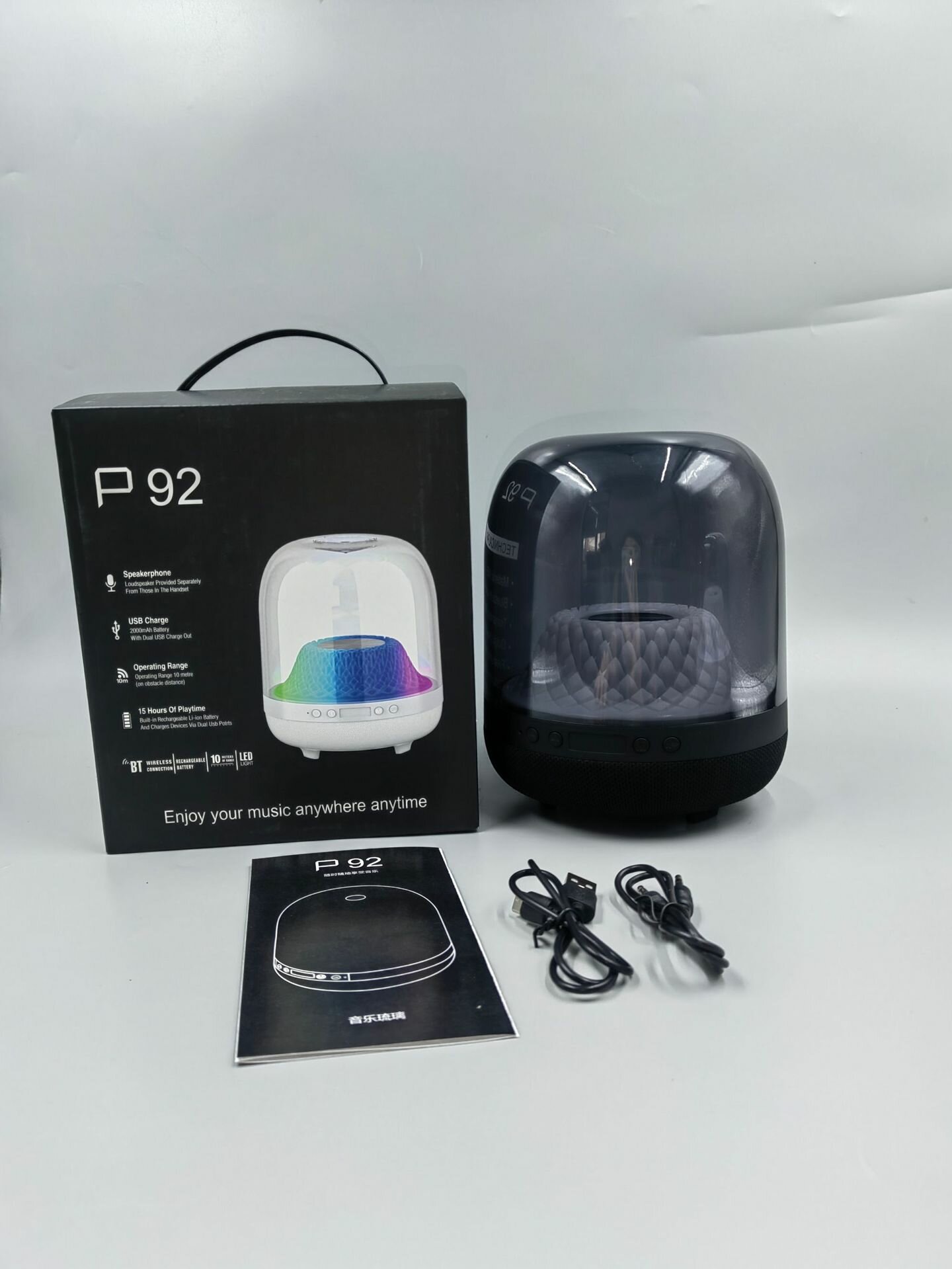 Беспроводная колонка Liuli 4-го поколения, совместимая с Harman Kardon P92, с цветным световым эффектом и потрясающим сабвуфером Huaqiangbei