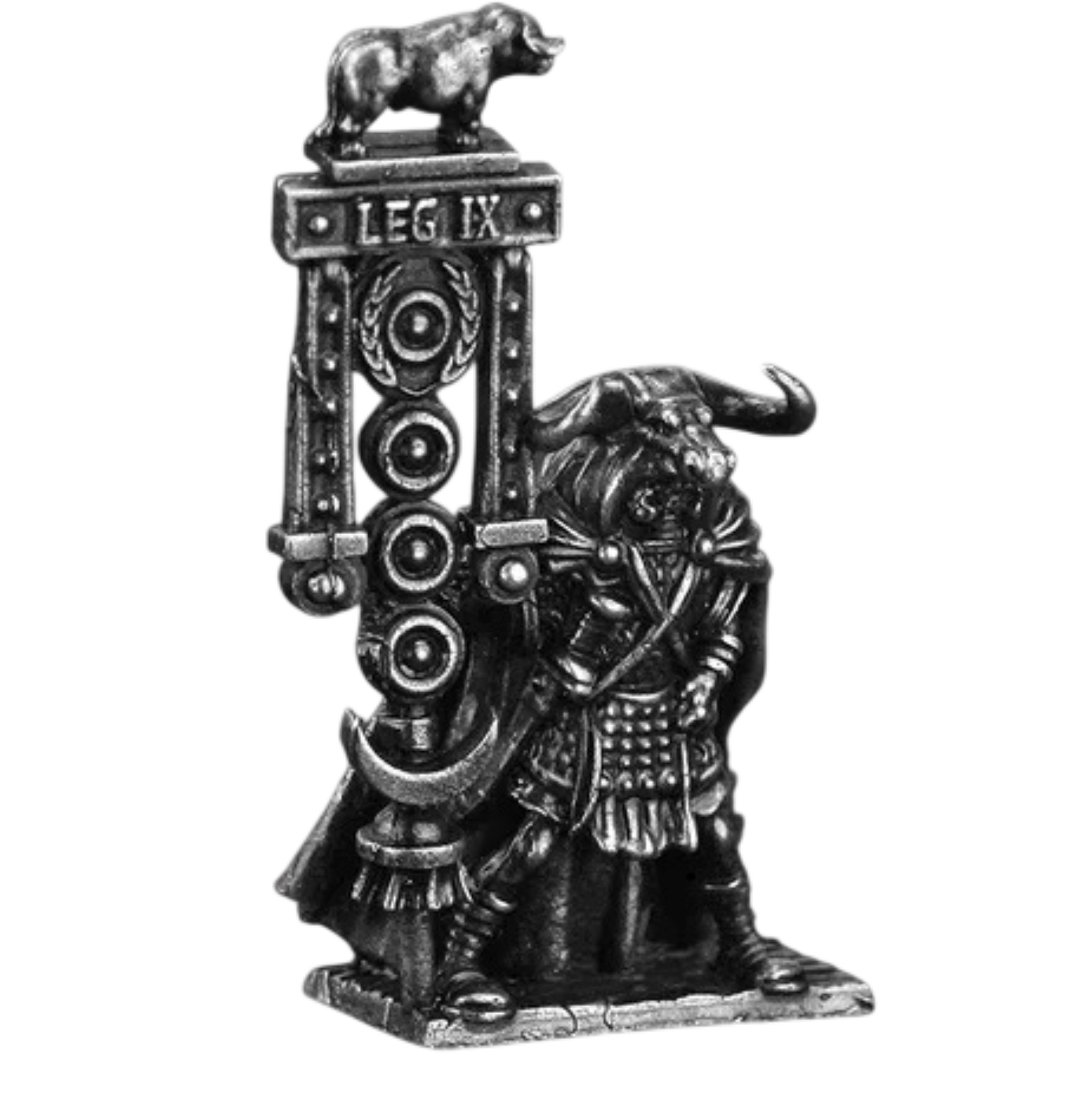 Статуэтка - Фигурка "Римский Центурион и Орел Легиона в образе Быка"