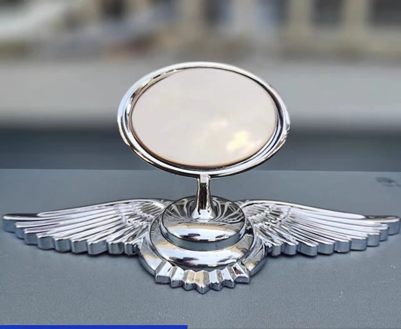 Крыло ангела Металлическое качество Автомобильный передний капот значок на капоте Овальный щит Тигр Лев Волк Бык Дракон Голова автомобиля стиль для автомобиля DIY Silver Gold color, Running Deer