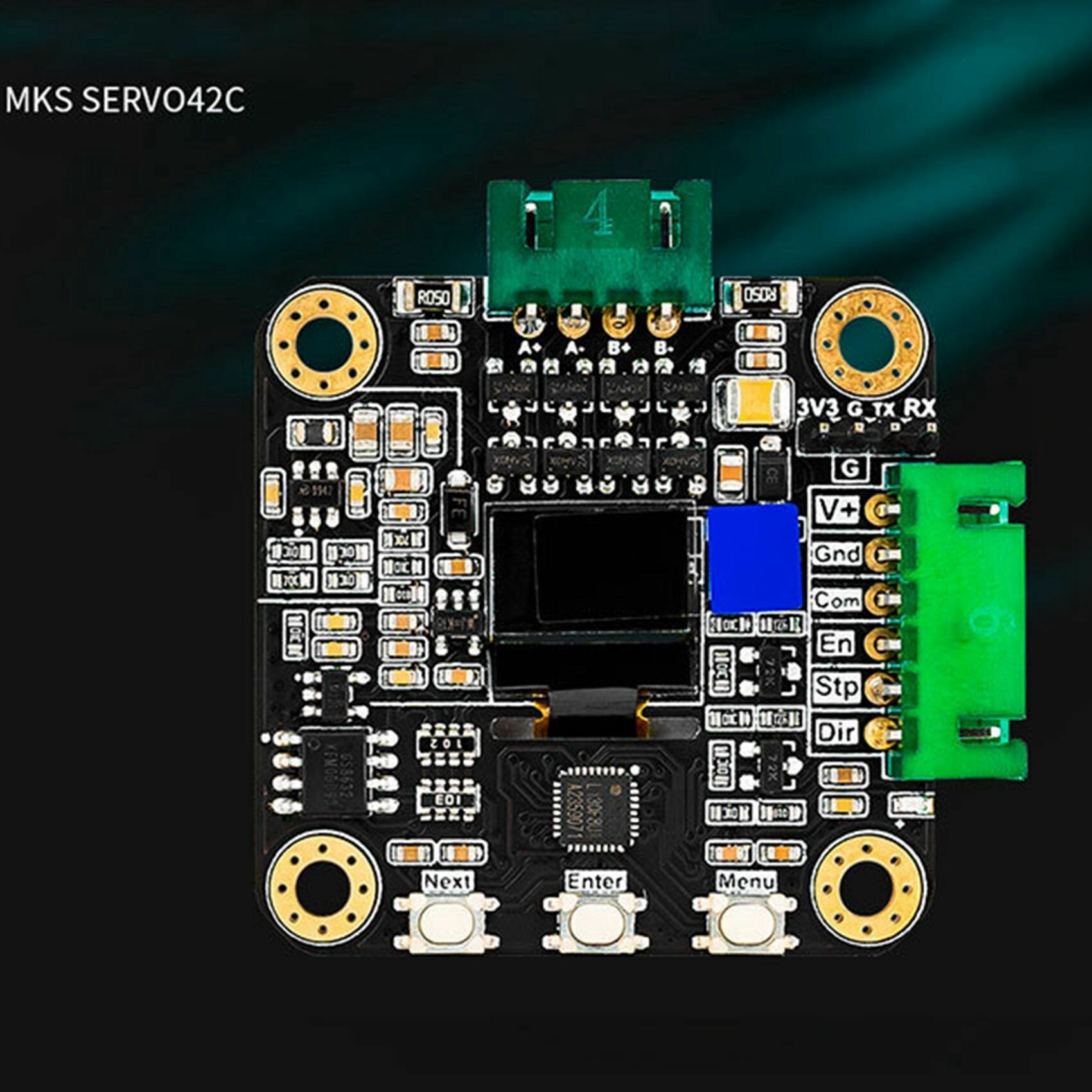 Драйвер шагового двигателя NEMA 17, комплект драйвера MKS SERVO42C PCBA Сверхтихая плата, лазерные детали с ЧПУ для предотвращения потери шагов