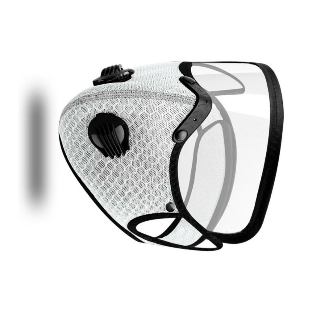 Маска респираторная с угольным фильтром и клапаном, Белый