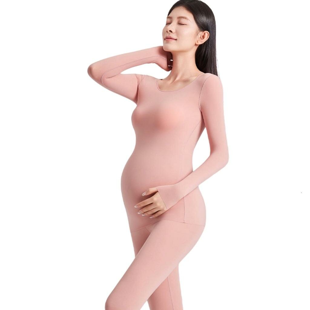 Теплый комплект одежды для беременных, порошок из креветок - Один размер