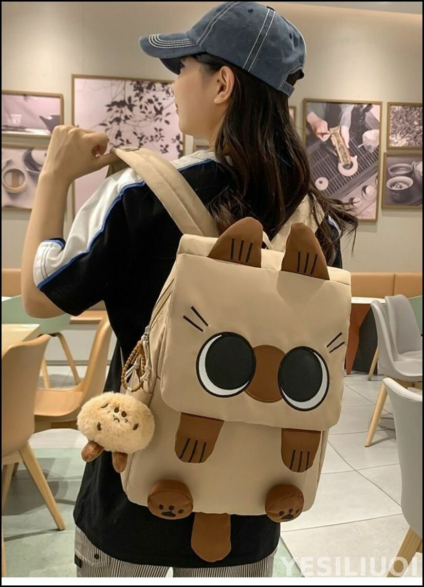 Милый рюкзак, в девчачьем стиле, в форме кошки, водонепроницаемый, подарок к празднику