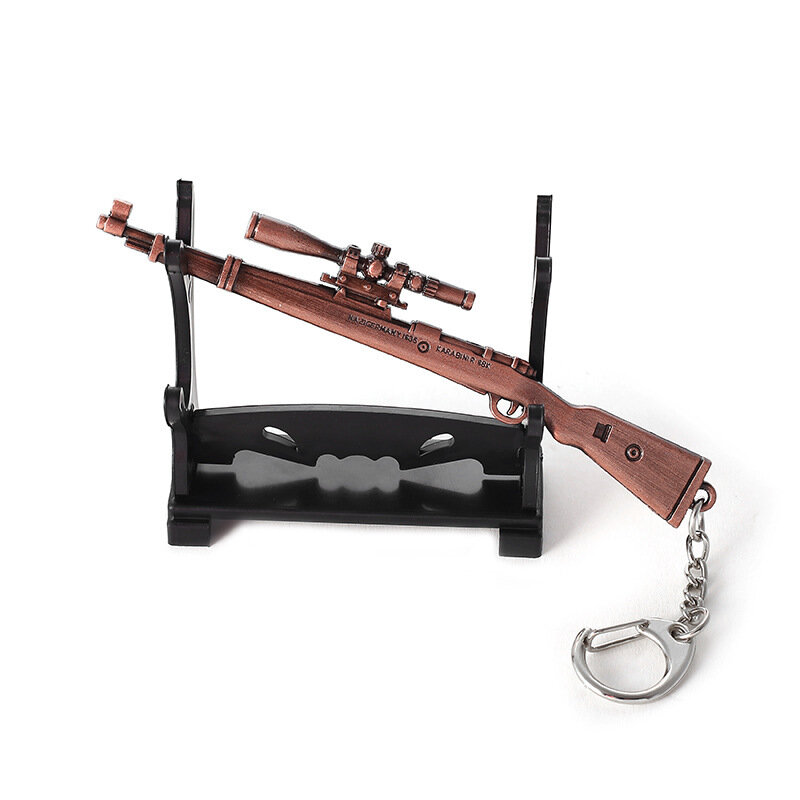 Креативный мини-пистолет 12 см брелок подвеска 98K металлическая модель AWM PUBG игра