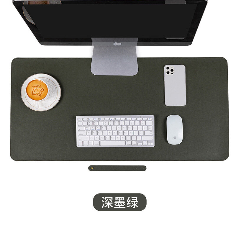 Компьютерный коврик для мыши, большой офисный стол, водонепроницаемый кожаный письменный коврик с возможностью нанесения логотипа