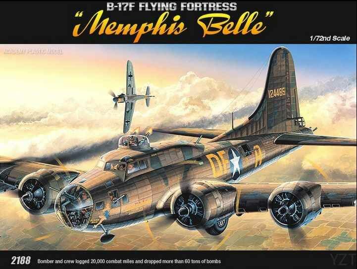 ACADEMY AC12495 1/72 US B-17F Memphis Belle бумер сборная модель самолета