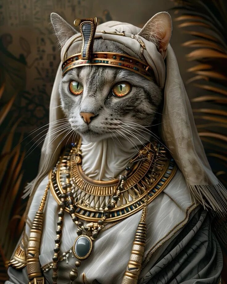 Алмазная Мозаика "сфинкс, Кот" 40*50 См, Безрамная, Идеальна Для Дома, Украшения, Подарков.