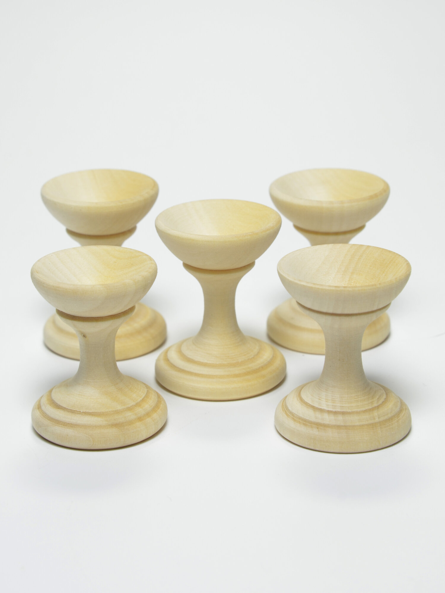 Подставка под яйцо. 5 штук. Заготовка для росписи и декупажа. Высота 4 см