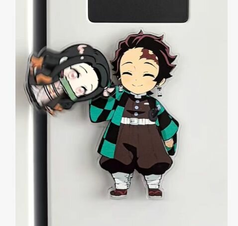 Магнит на холодильник Клинок, рассекающий демонов : Тандзиро и Нэдзуко, акриловый магнитный сувенир для подруги