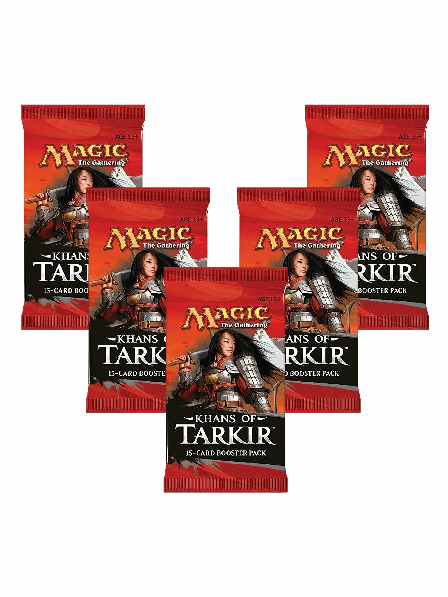 Magic The Gathering: 5 бустеров MTG издания Khans of Tarkir на английском