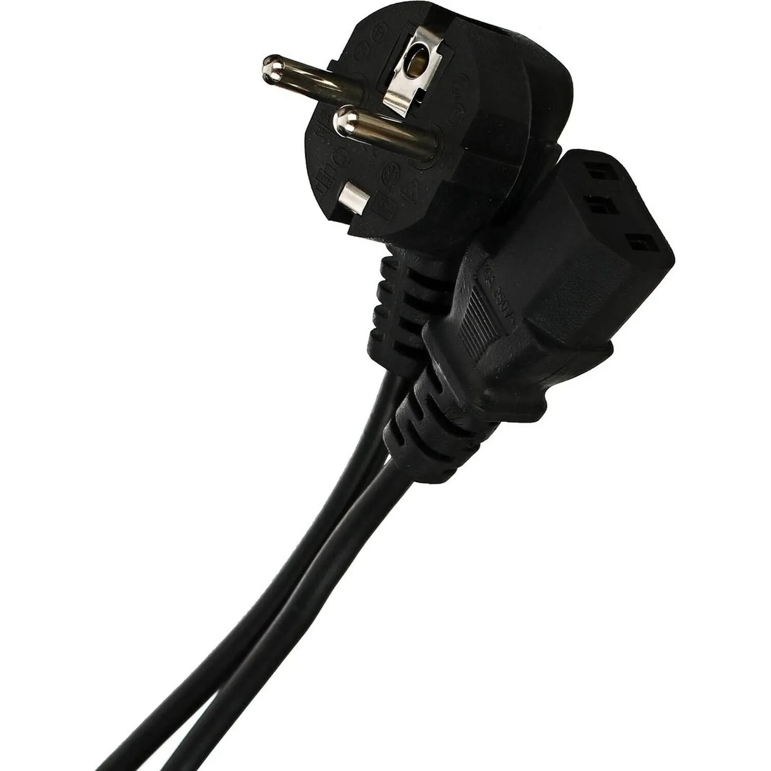 Кабель комп -> розет 220V (угловая Евровилка) 3Gx0.5mm2 3м iOpen ACE021-3M