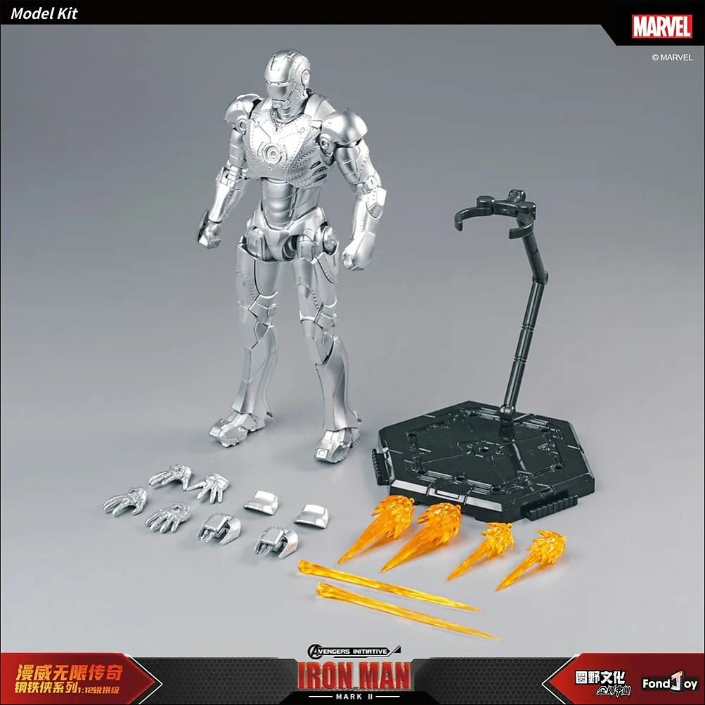 Модель Marvel Железный Человек в масштабе 1/12. IRON MAN MARK II, MK2, fondjoy