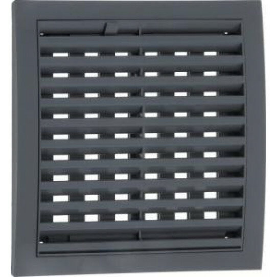 Решетка вентиляц 130Х130 вытяжная графит виенто