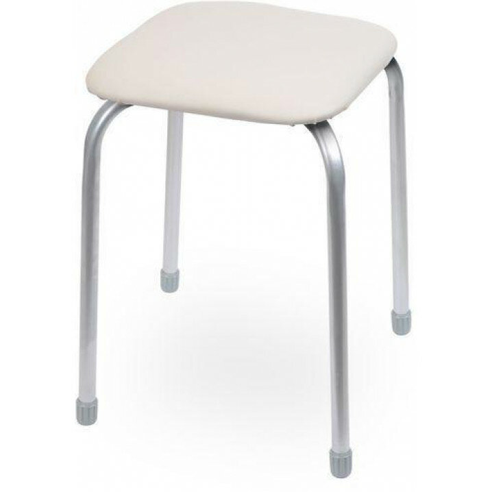 Табурет МЕТ каркас КЛАССИКА-3 на 4-Х опорах (квадрат СИД) ТК03/СС СВ серый НИКА