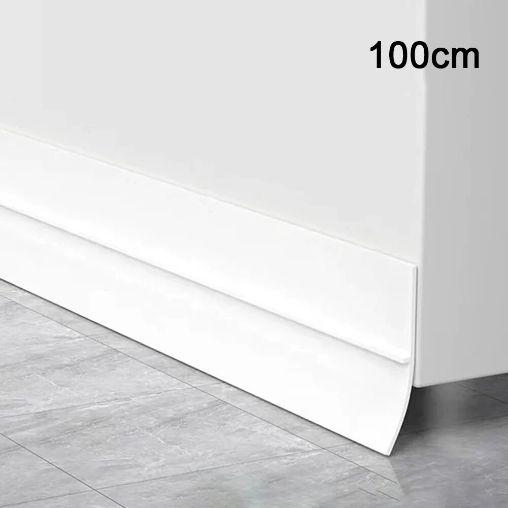Клейкая уплотнительная лента для двери ПВХ, 100 см, White