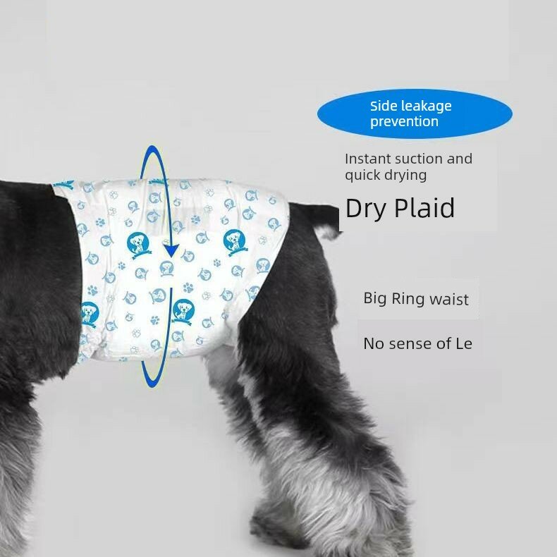 Утолщенные мужские собачьи подгузники M размер для собак 6-14 фунтов, упаковка из 12 гигиенических прокладок