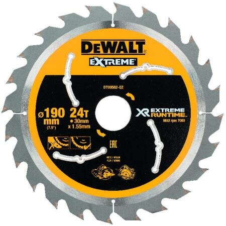 Диск пильный DeWalt DT99562-QZ 190 ммx30 мм 24зуб