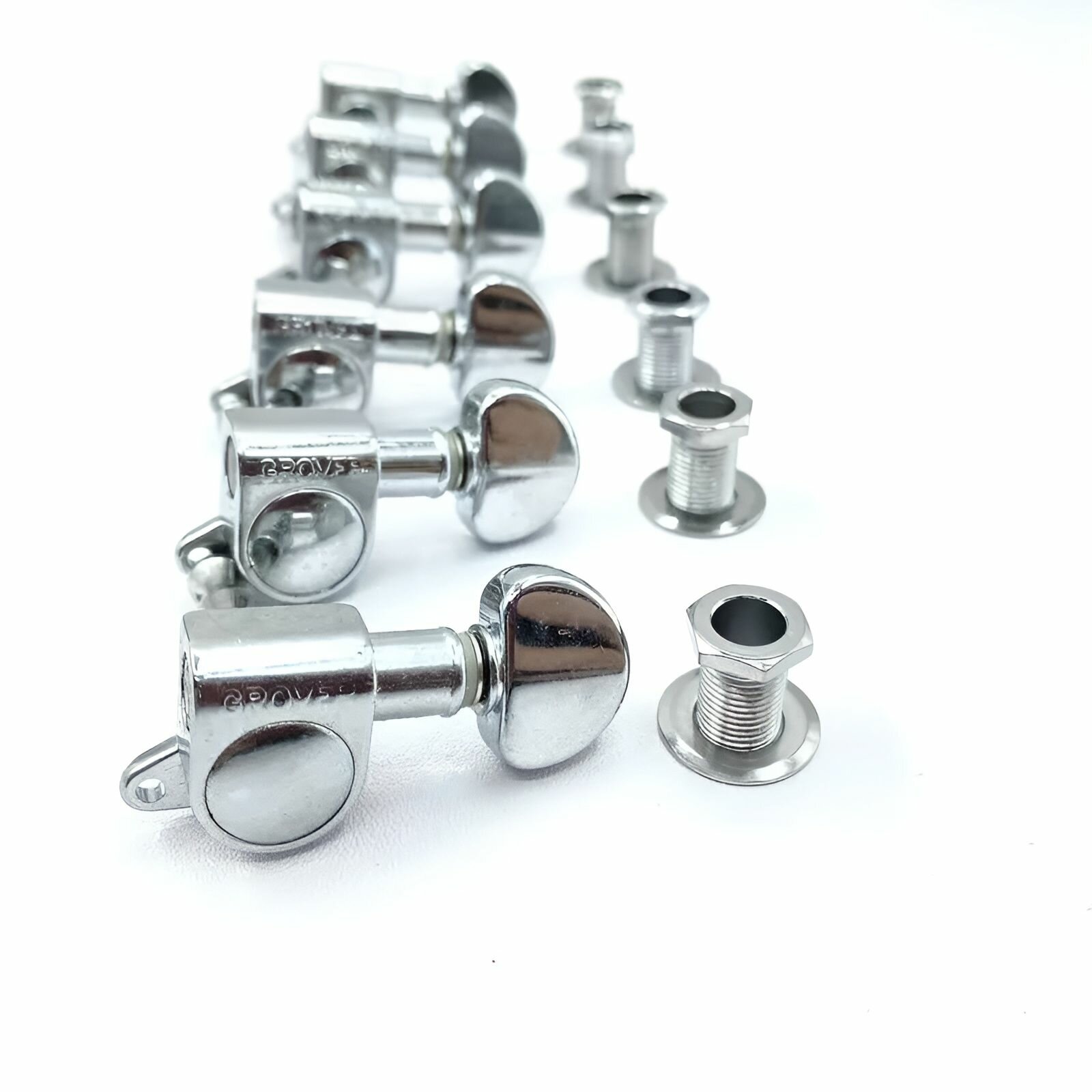 Колки для электрогитары Grover R6 (6 шт, хром, линейное расположение, правая рука)