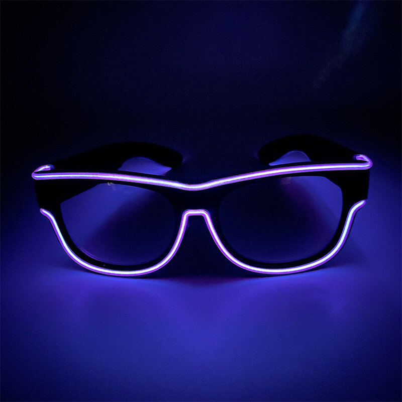 Светодиодные беспроводные очки с USB-зарядкой, светящиеся очки для ночных клубов, баров, музыкальных вечеринок, атмосферные аксессуары, светодиодные мигающие очки