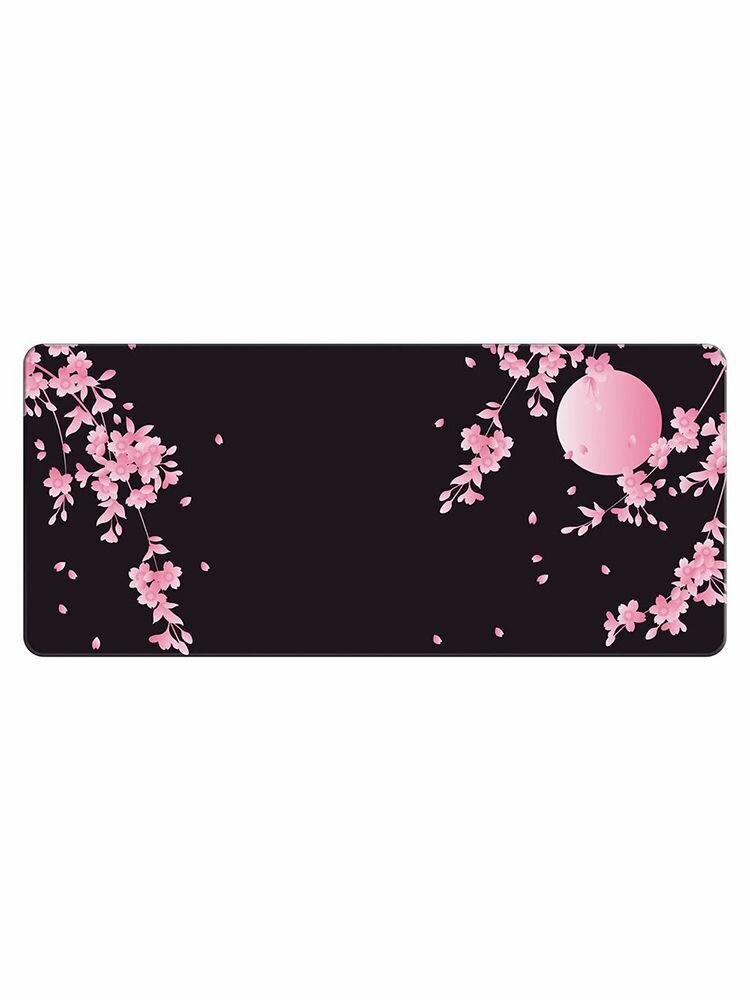 Коврик для мыши Sakura Cherry-Blossom, нескользящий, прошитый, XXL, розовый