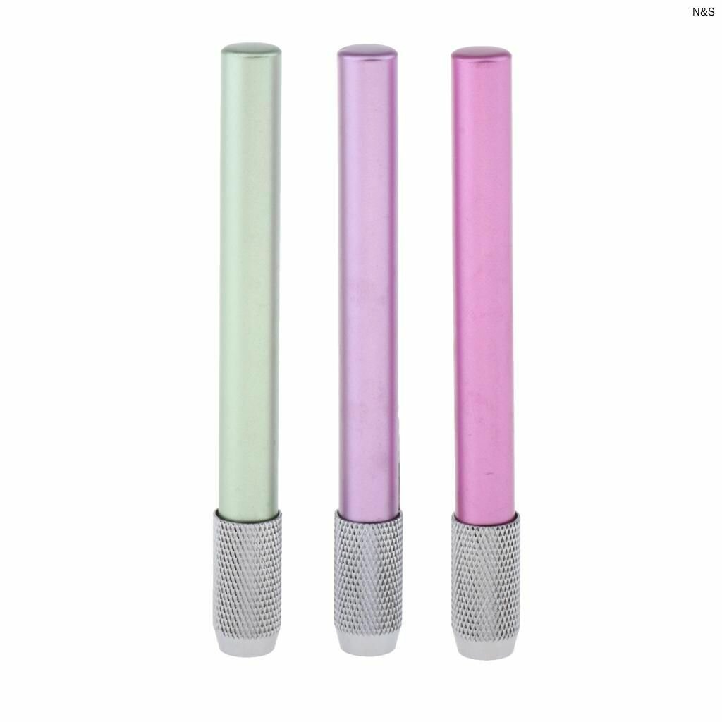 Удлинитель для карандашей, набор из 3 штук, разноцветный, розовый, зеленый, фиолетовый, алюминиевый сплав, 105 мм