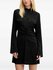 Платье GESTUZ Shirred-effect mini dress, размер 38, black/black