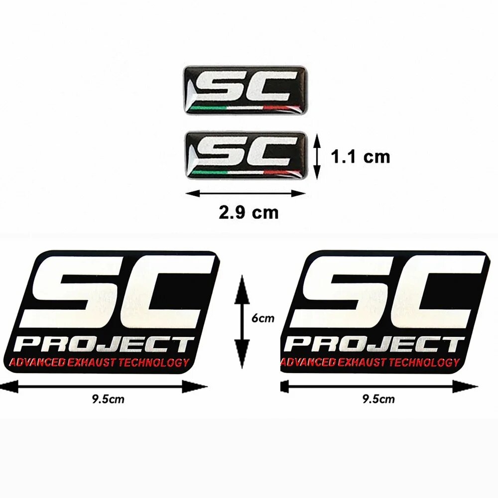Для SC Project наклейка на выхлопную систему Honda Kawasaki BMW Yamaha Aprilia Ducati CF MOTO аксессуары для мотоциклов Full Escape GP Z750 125CC