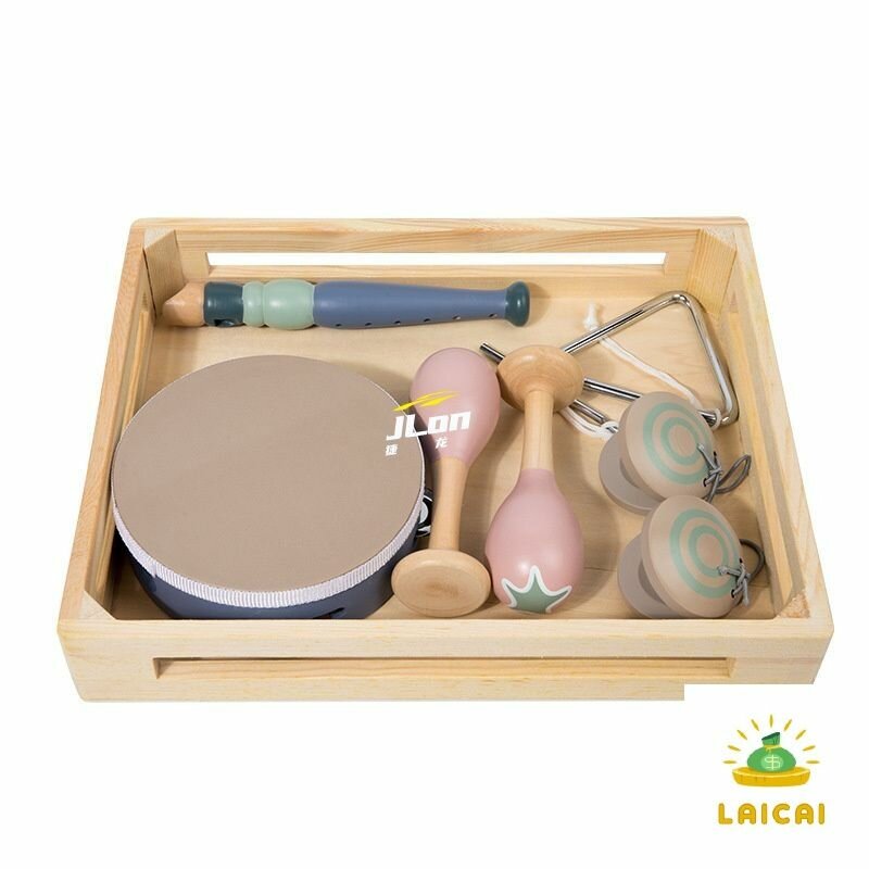 Evotoys бизиборд мини музыкальная игрушка "Детский домик" деревянный, набор для развития малышей от 6 месяцев